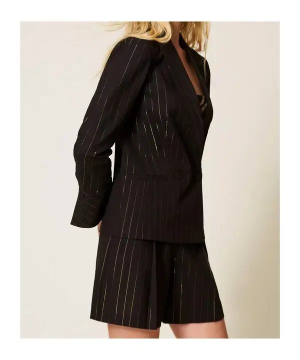 TWINSET Pinstriped Blazer
