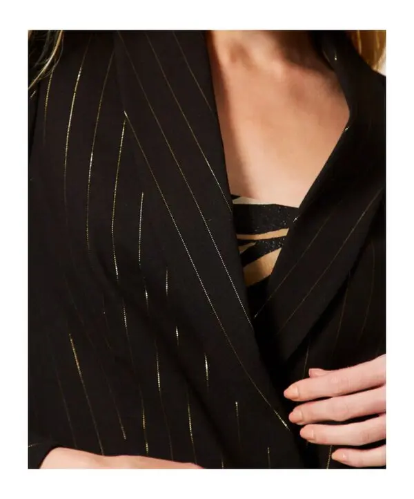 TWINSET Pinstriped Blazer