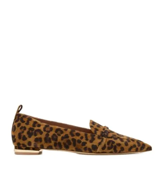 MALONE SOULIERS Dora Animal-print Loafers