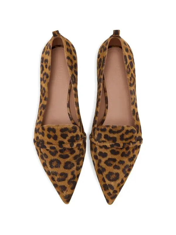 MALONE SOULIERS Dora Animal-print Loafers