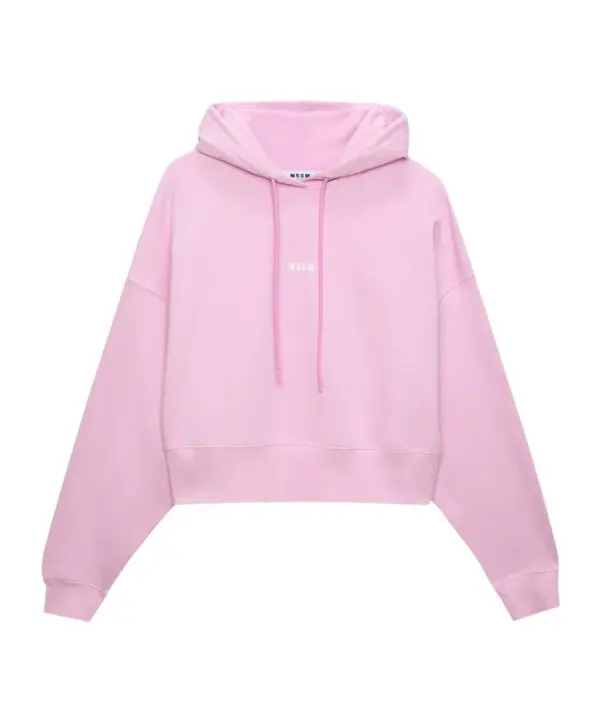 MSGM Drawstring Hoodie - Pink