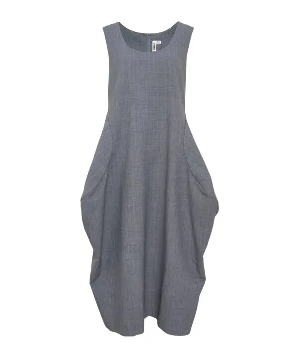 Comme Des Garçons Pinstripe Flared Dress