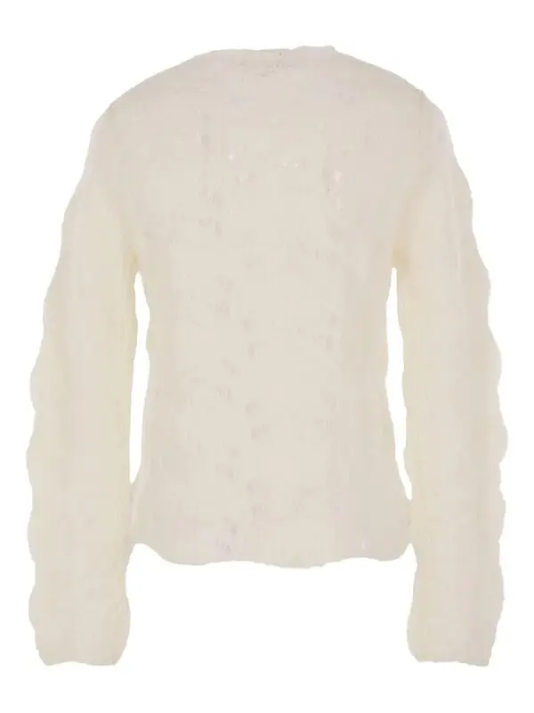 Comme Des Garçons Open-work Long-sleeve Sweater