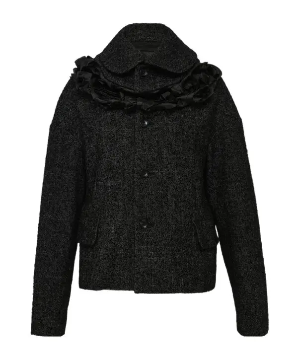 Comme Des Garçons Ruffled Jacket - Black