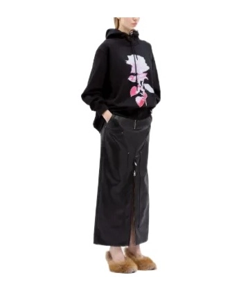 MSGM Rose-print Hoodie