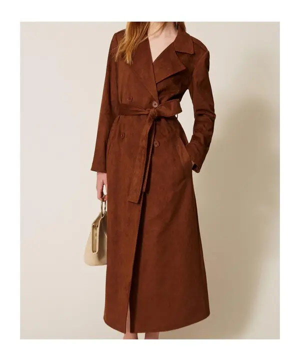 TWINSET Belted Trench Coat