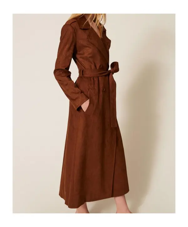 TWINSET Belted Trench Coat