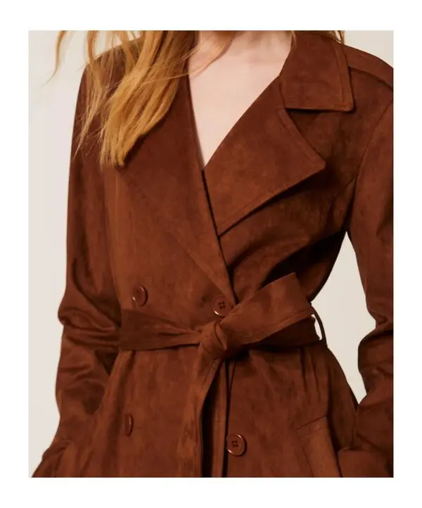 TWINSET Belted Trench Coat