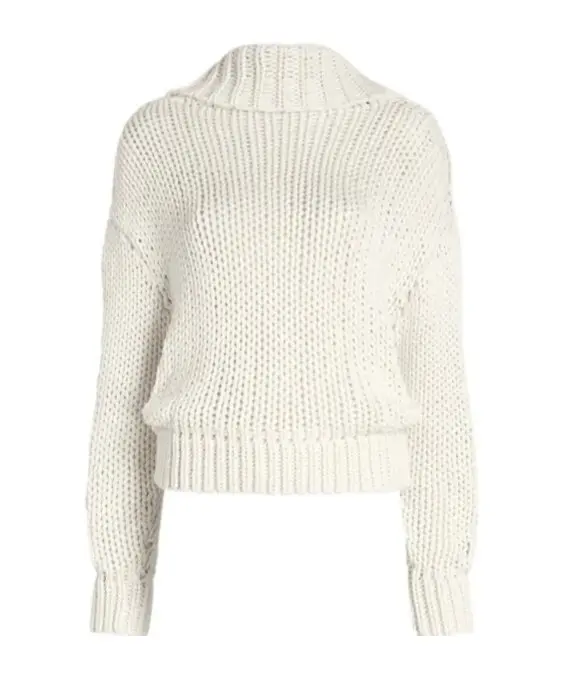 Proenza Schouler Alexandra Draped Sweater - White
