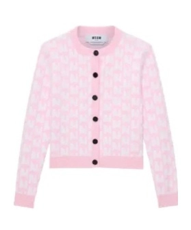MSGM Button Pattern Cardigan