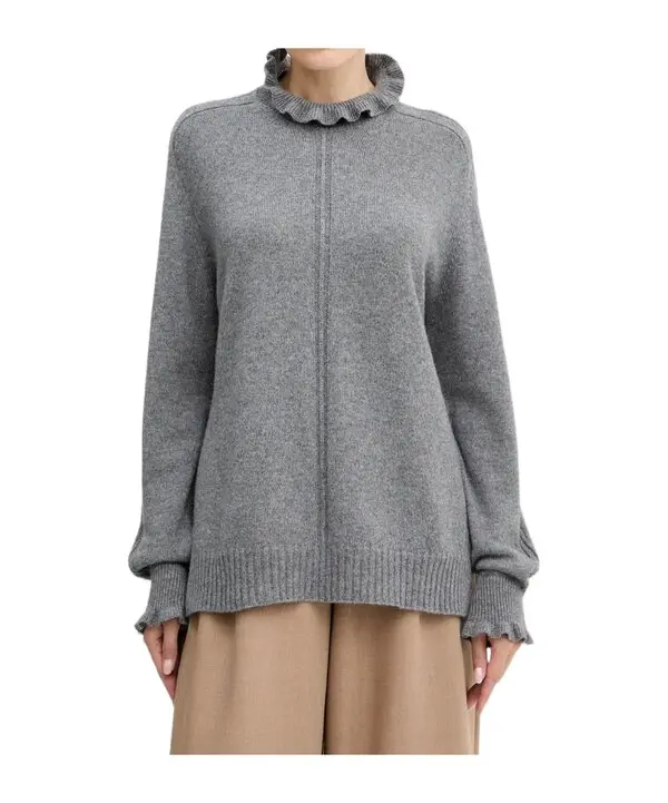 TWINSET Cashmere-blend Ruffled Pullover