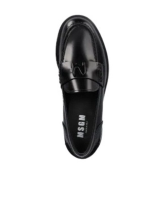 MSGM Letter-appliqué Loafers