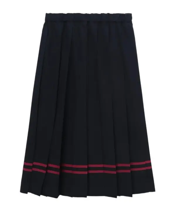 Comme Des Garçons Pleated Midi Skirt