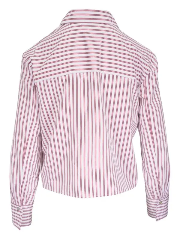 Vince Striped Cropped Shirt