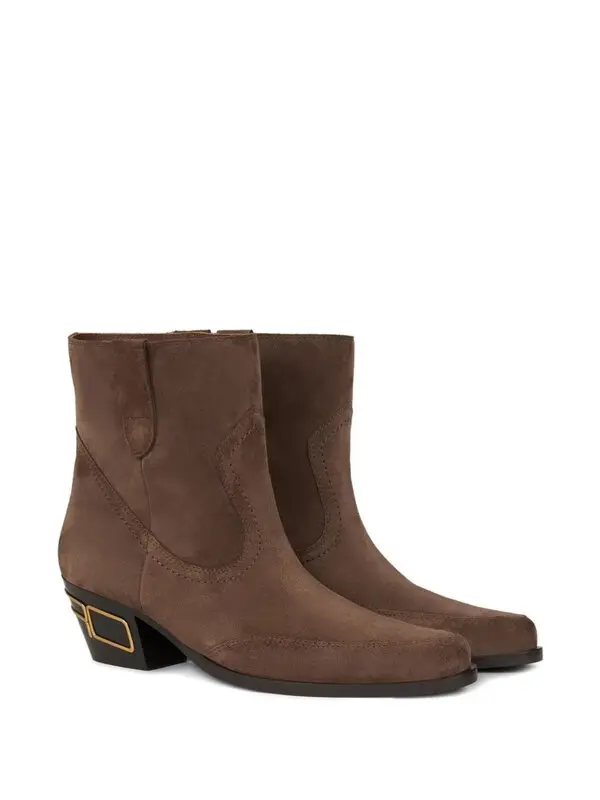 Etro Suede Ankle Boots - Brown