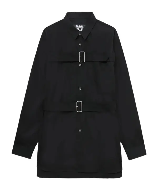 Comme Des Garçons Buckled Cotton Shirt
