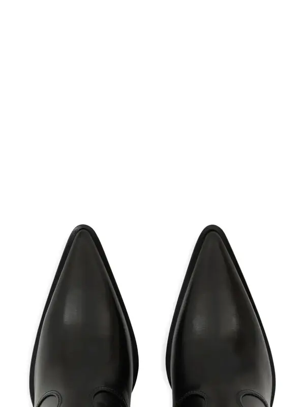 Etro Leather Ankle Boots With Wedge Heel