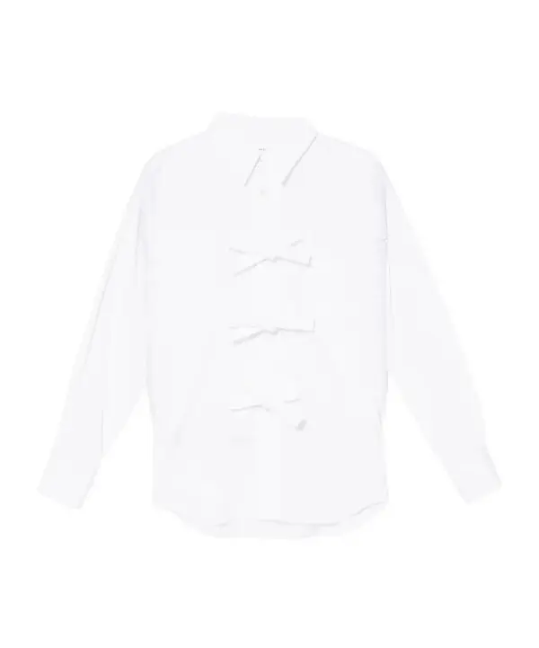 Comme Des Garçons Bow Detail Shirt - White