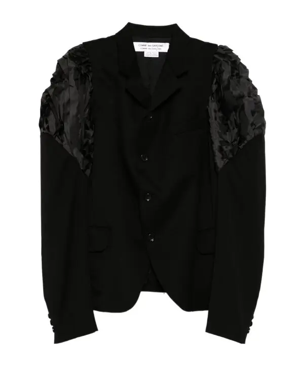 Comme Des Garçons Ruffled-sleeve Blazer