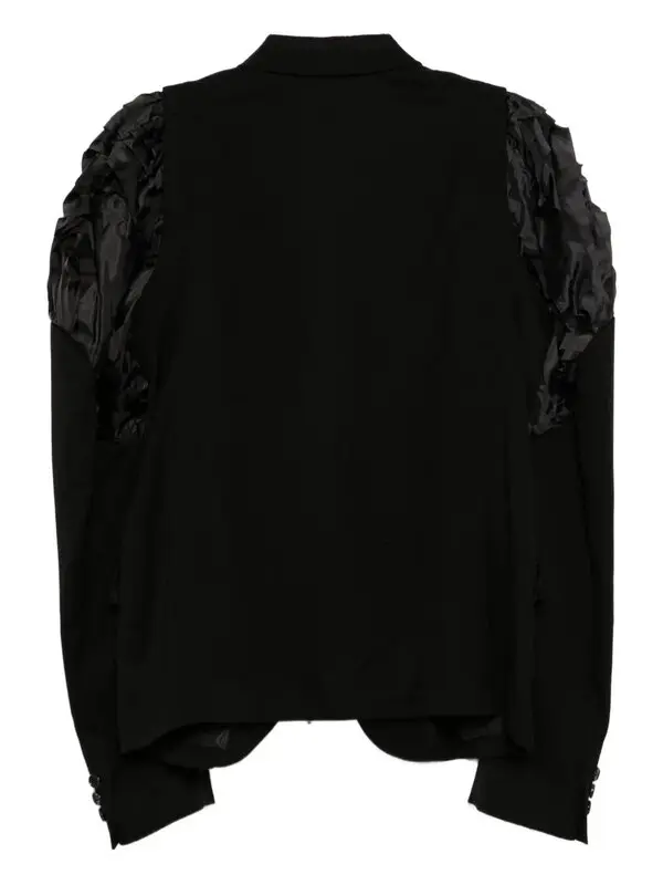 Comme Des Garçons Ruffled-sleeve Blazer