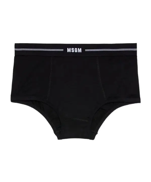 MSGM Logo-detail Briefs - Black