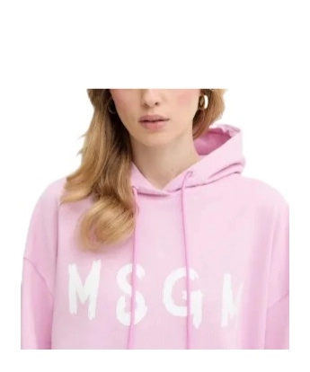 MSGM Logo-detail Hooded Sweatshirt