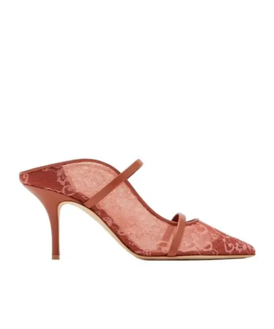MALONE SOULIERS X Nojoud Alrumaihi Maureen Leather-strap Mules - Pink
