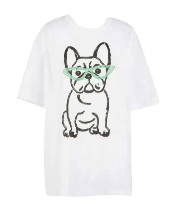 TWINSET Bulldog-printed T-shirt - White