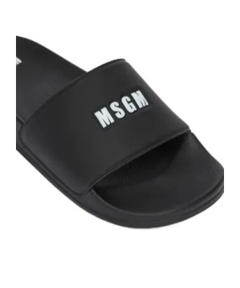 MSGM Logo-detail Open-toe Slides
