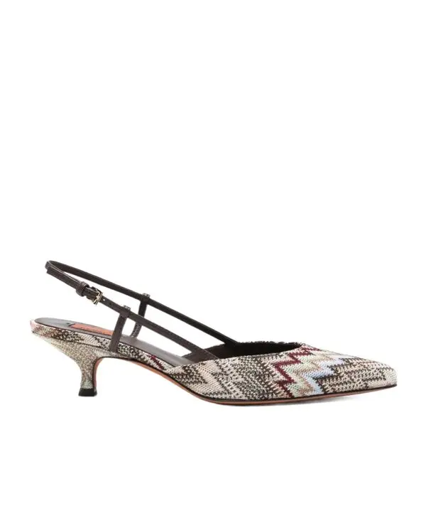 Missoni Point-toe Slingback Pumps