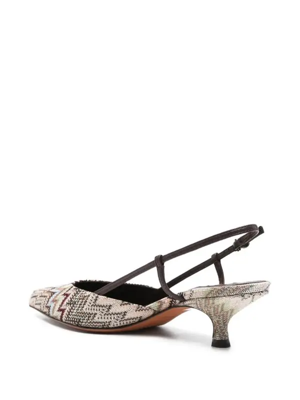 Missoni Point-toe Slingback Pumps
