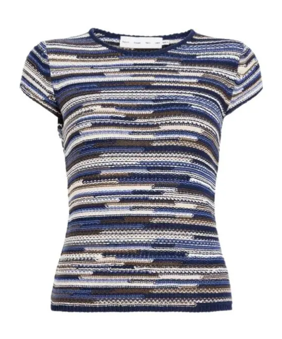 Proenza Schouler Veya Striped T-shirt - Gray