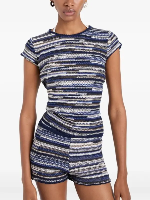 Proenza Schouler Veya Striped T-shirt - Gray