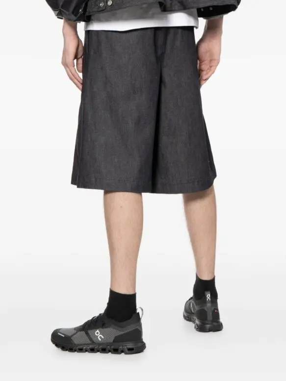 Comme Des Garçons Wide-leg Denim Shorts
