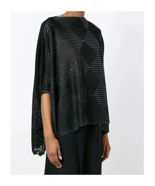 Junya Watanabe Oversized Patterned Knitted Top