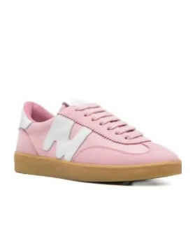 MSGM Calf Leather Logo Sneakers