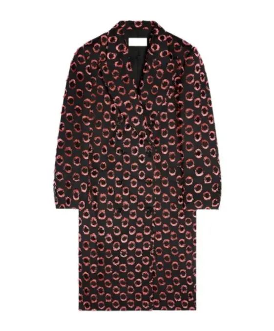 Dries Van Noten Double-breasted Patterned Coat