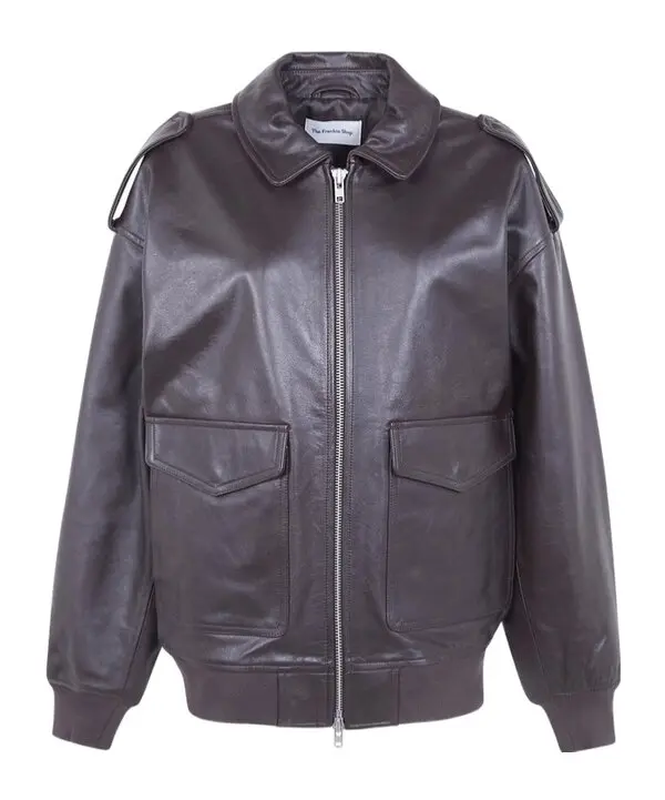 THE FRANKIE SHOP Viper Leather Jacket
