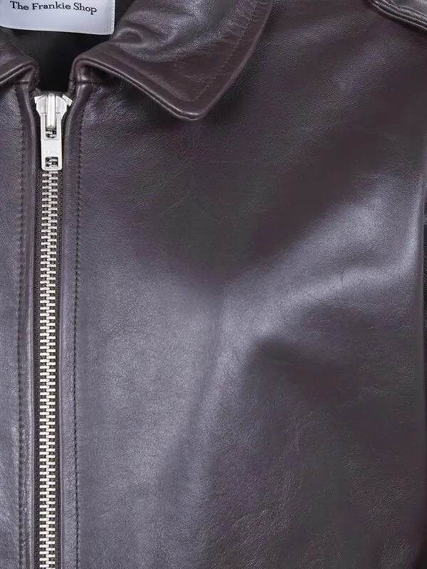 THE FRANKIE SHOP Viper Leather Jacket