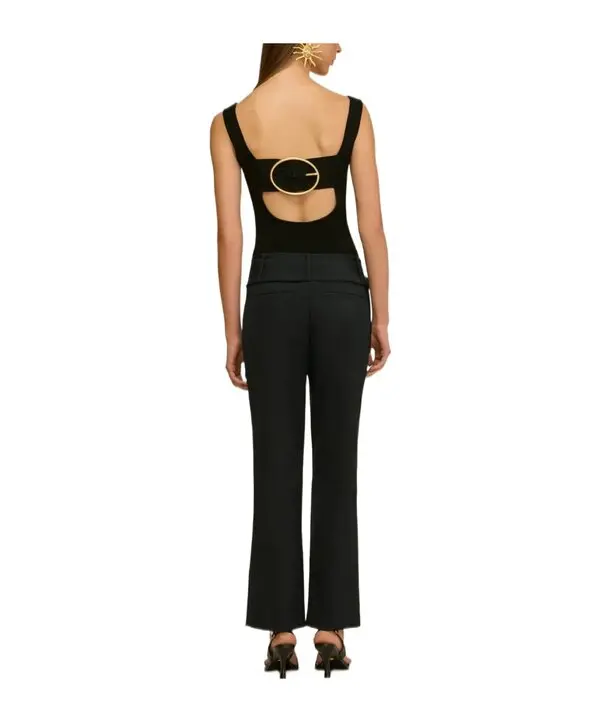 Cult Gaia Levi Square Neck Top - Black