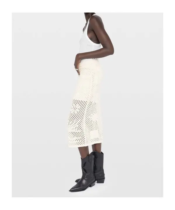 Zadig&Voltaire Open-knit Midi Skirt