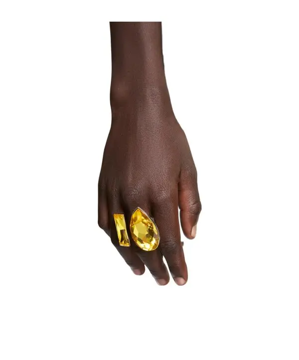 Dries Van Noten Gem Open Ring