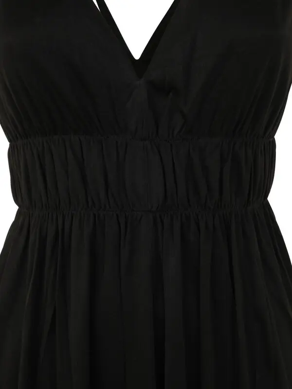 P.a.r.o.s.h Smocked-detail V-neck Dress