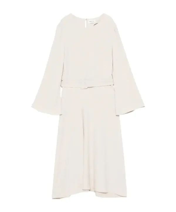 P.a.r.o.s.h Belted Flared Midi Dress