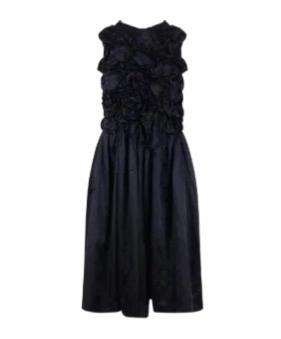 Comme Des Garçons Ruffled-detail Midi Dress