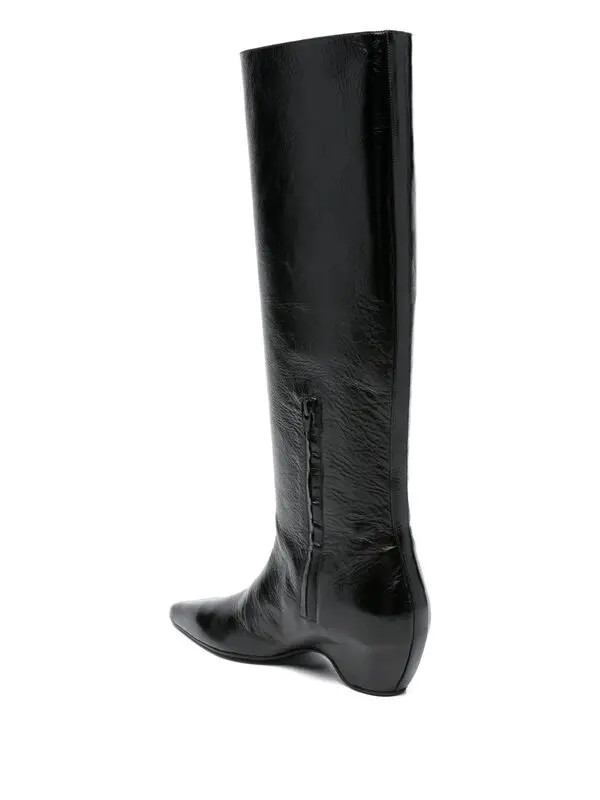 Khaite 30mm Sybil Leather Knee-high Boots