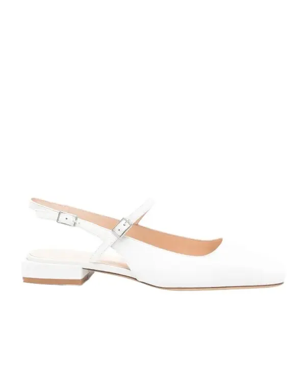 P.a.r.o.s.h Leather Flat Slingback Pumps