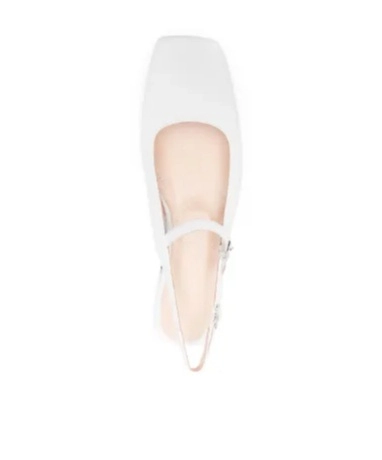 P.a.r.o.s.h Leather Flat Slingback Pumps