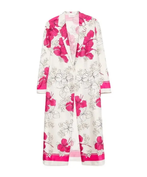 P.a.r.o.s.h Silk Coat - White
