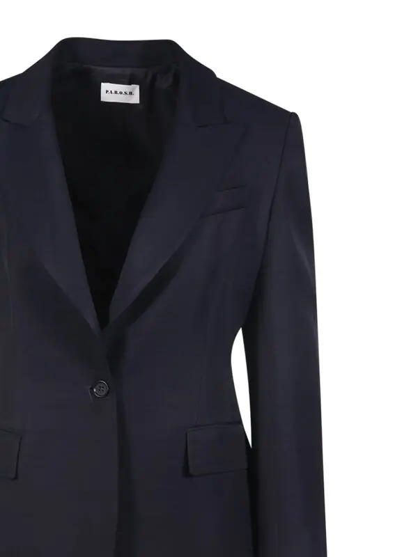 P.a.r.o.s.h Collared Single-breasted Blazer